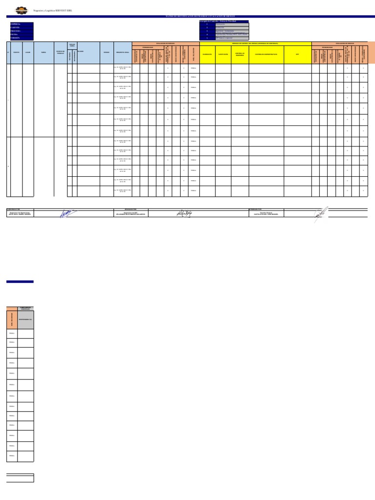 Matriz IPERC Modelo Vacio | PDF | Business | Economias