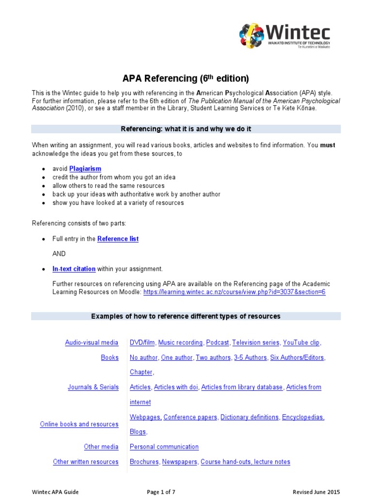 Apa Style 6th Edition | PDF | Apa Style | Communication