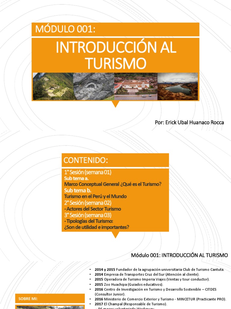 Introducción Al Turismo | PDF | Turismo | Perú