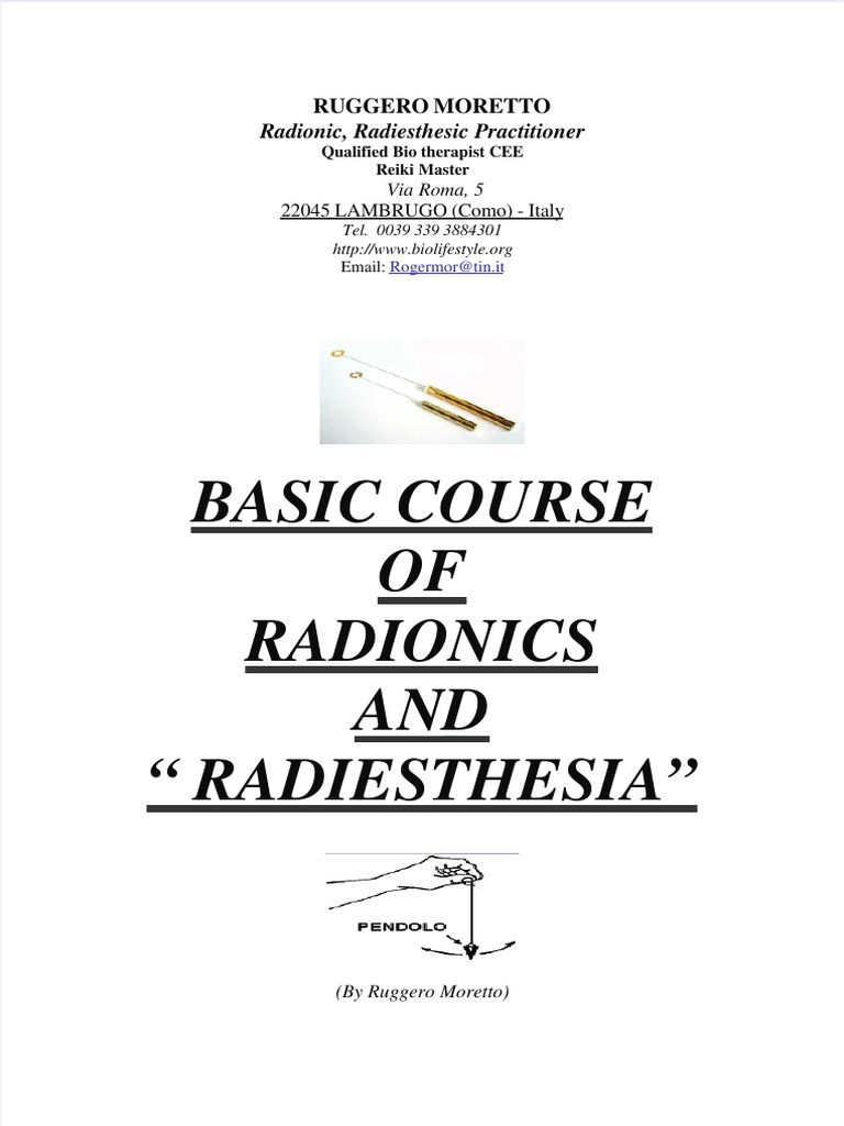 Radionics - Radiesthesia Basic Course | PDF | Science