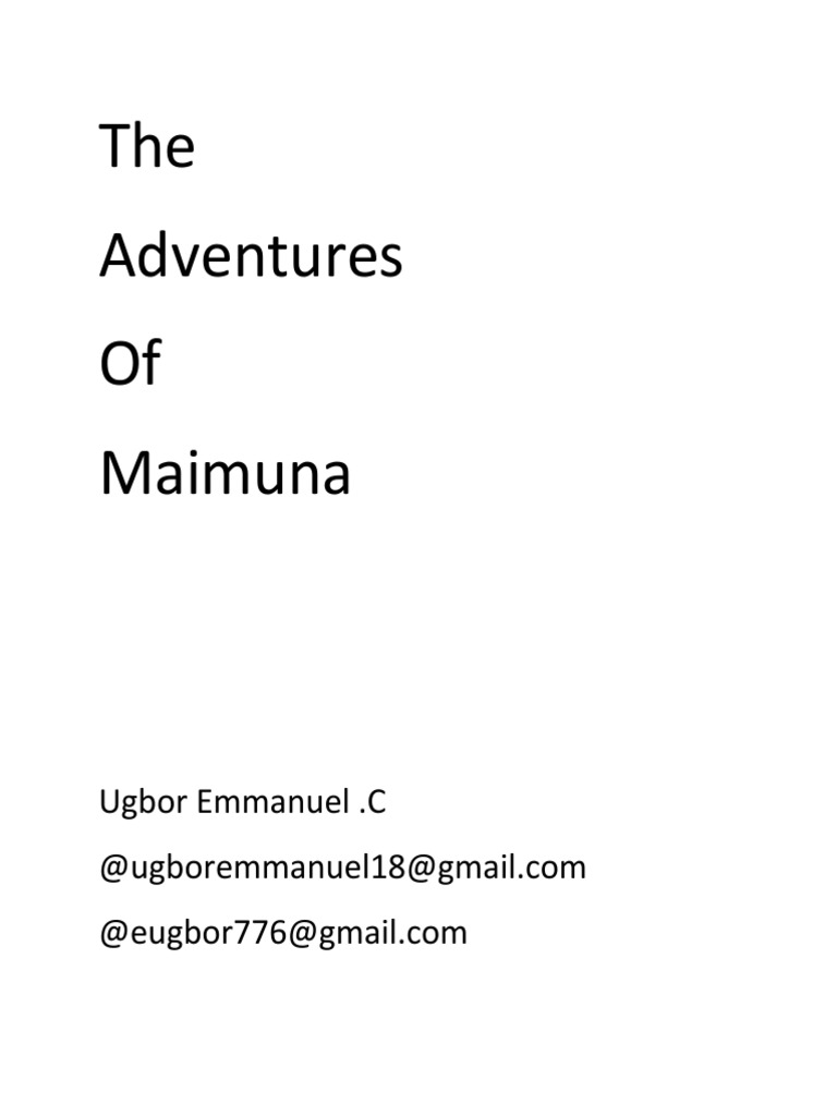 The Adventures of Maimuna | PDF