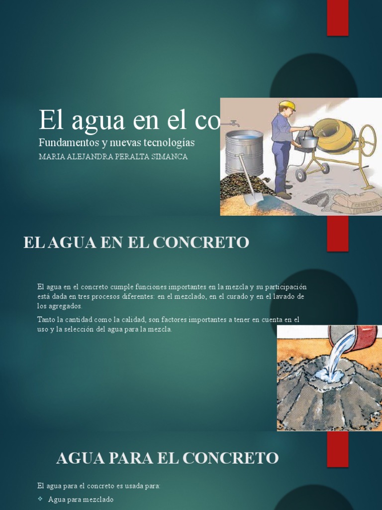El Agua en El Concreto | PDF | Hormigón | Agua