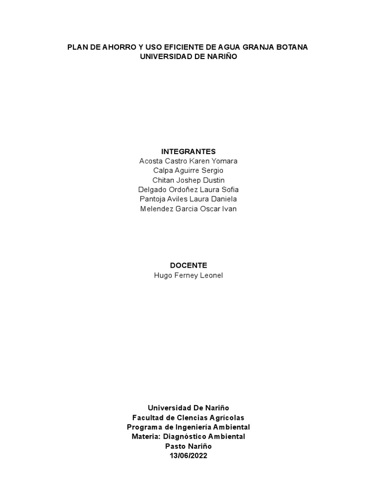 Pueaa Botana | PDF | Agua | Sustentabilidad