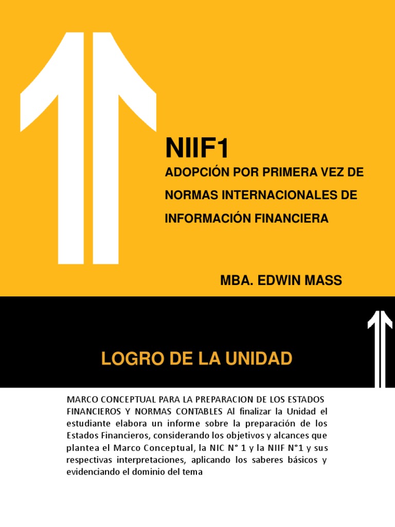 Sesión 02 Niif 1 Adopción Por Primera Vez de Las Normas Internacionales ...