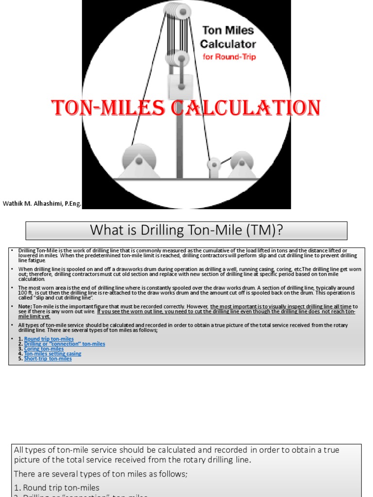 Ton Miles Calculation 1 | PDF | Metrology