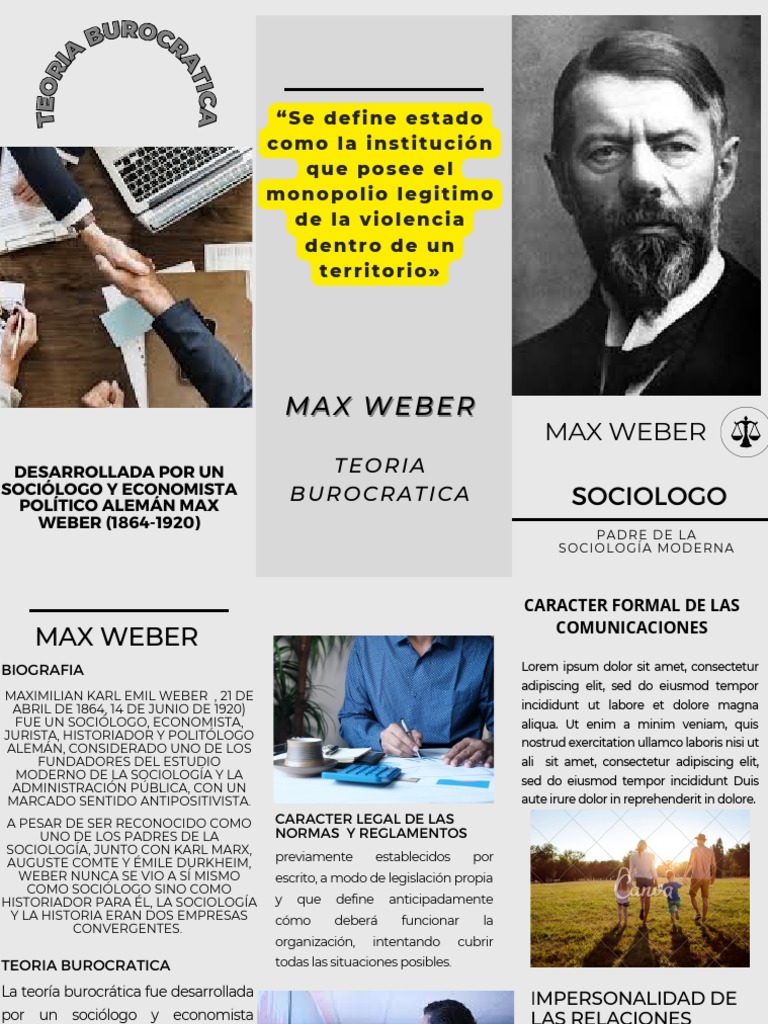Teoria Burocratica | PDF | Burocracia | Max Weber