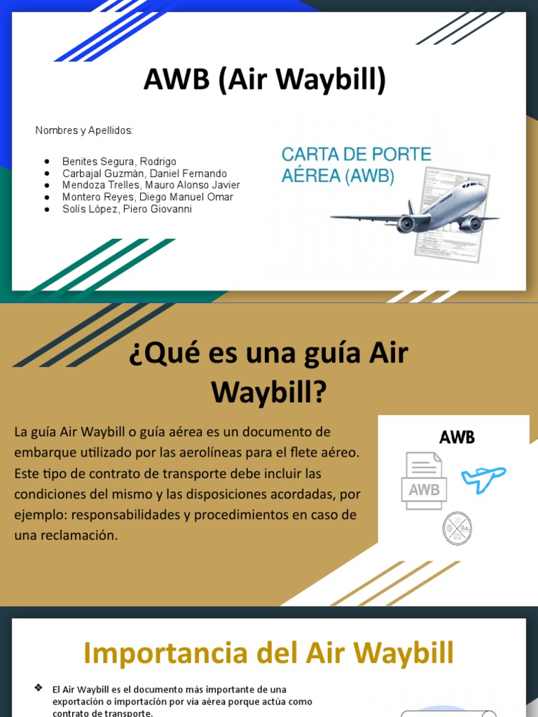 Guía del Air Waybill (AWB) | PDF
