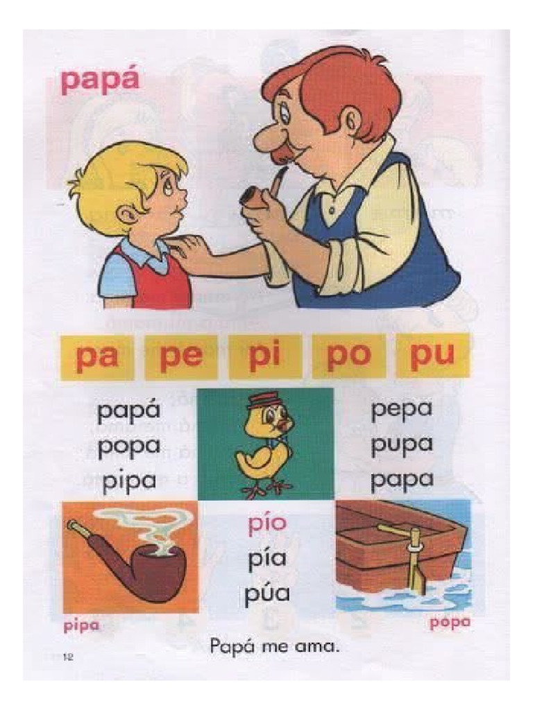 Hoja de Lectura Consonante P | PDF