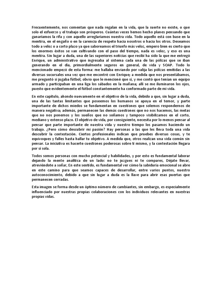 Resumen de Valoracion | PDF