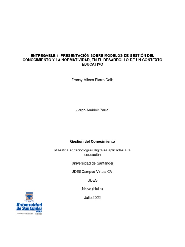 Entregable 1. Presentaciã Entregable 1. Presentaciã