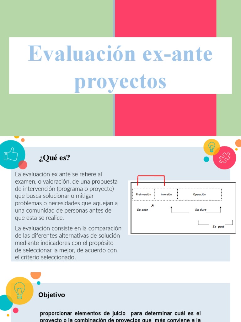 Criterios Ex-Ante | PDF | Evaluación | Ciencias económicas