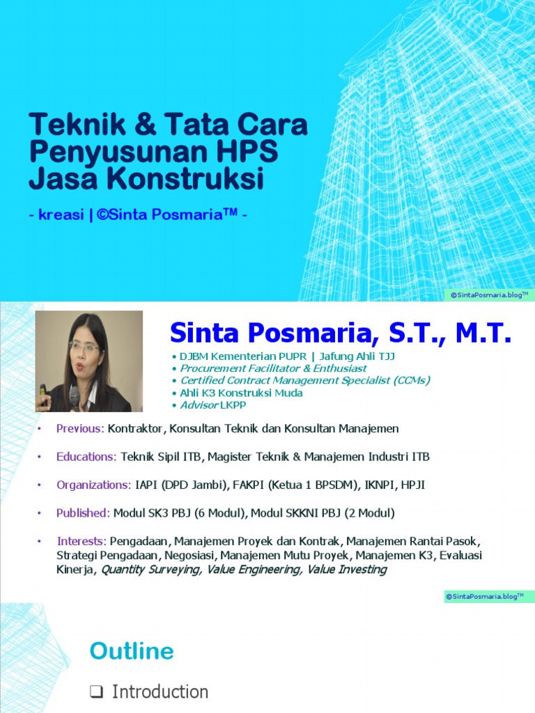 Tata Cara Penyusunan Hps Jaskon | PDF