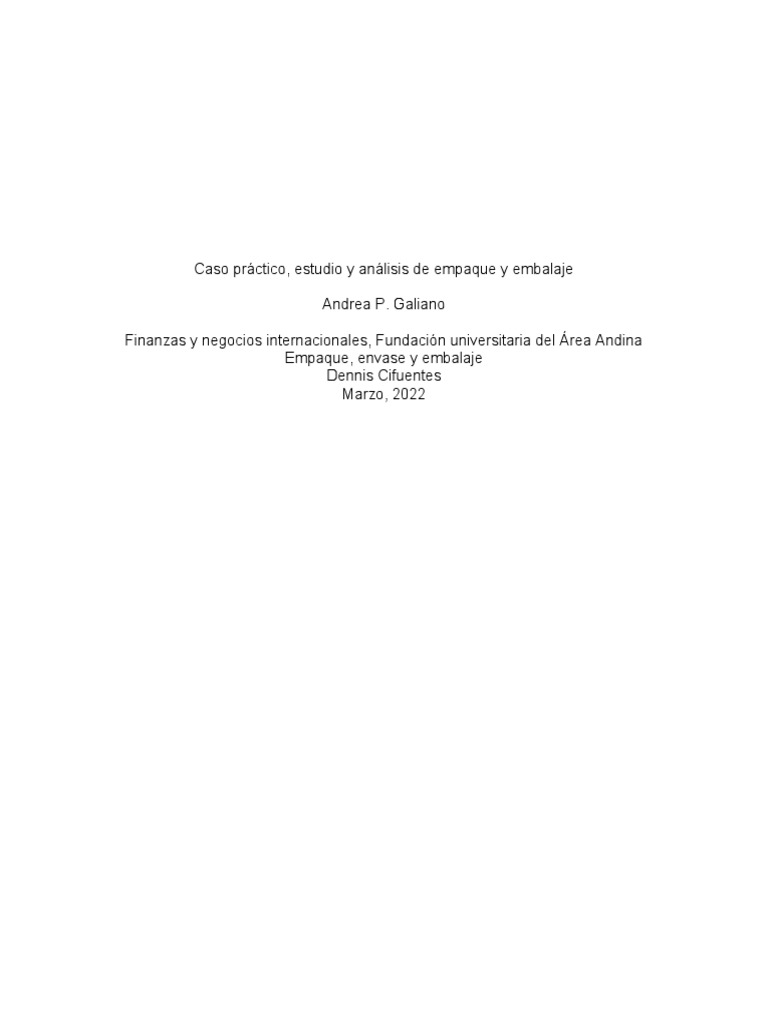 Caso Práctico Eje No. 3 | PDF | Logística