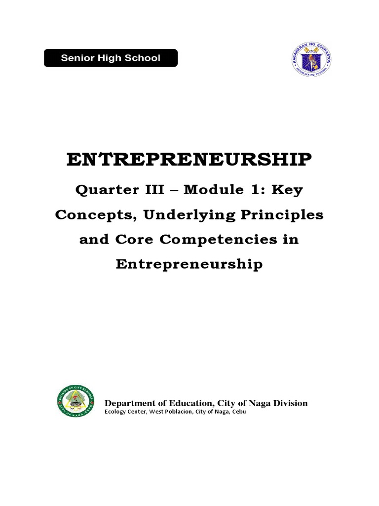 ENTREP - MOD 1 - Key Concepts Principles and Core Competencies | PDF | Entrepreneurship | Profit ...