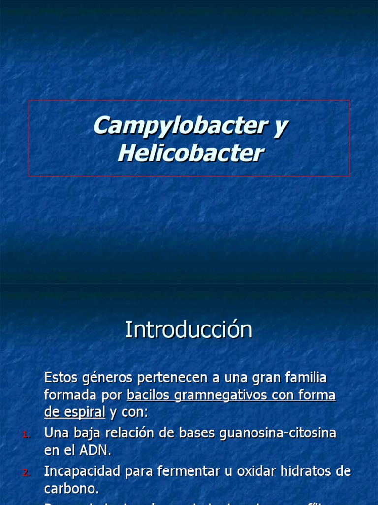 Campylobacter y Helicobacter-1 | PDF | Diarrea | Infección