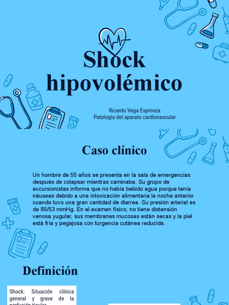 Shock Hipovolémico | PDF | Enfermedades y trastornos humanos | Causas ...