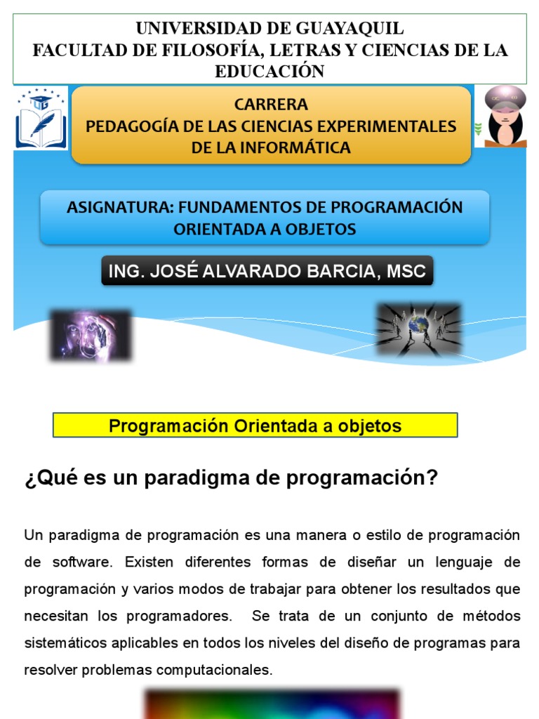 Presentación Del Docente Clases 3 Conceptos Fpoo | PDF | Herencia (Programación Orientada a ...
