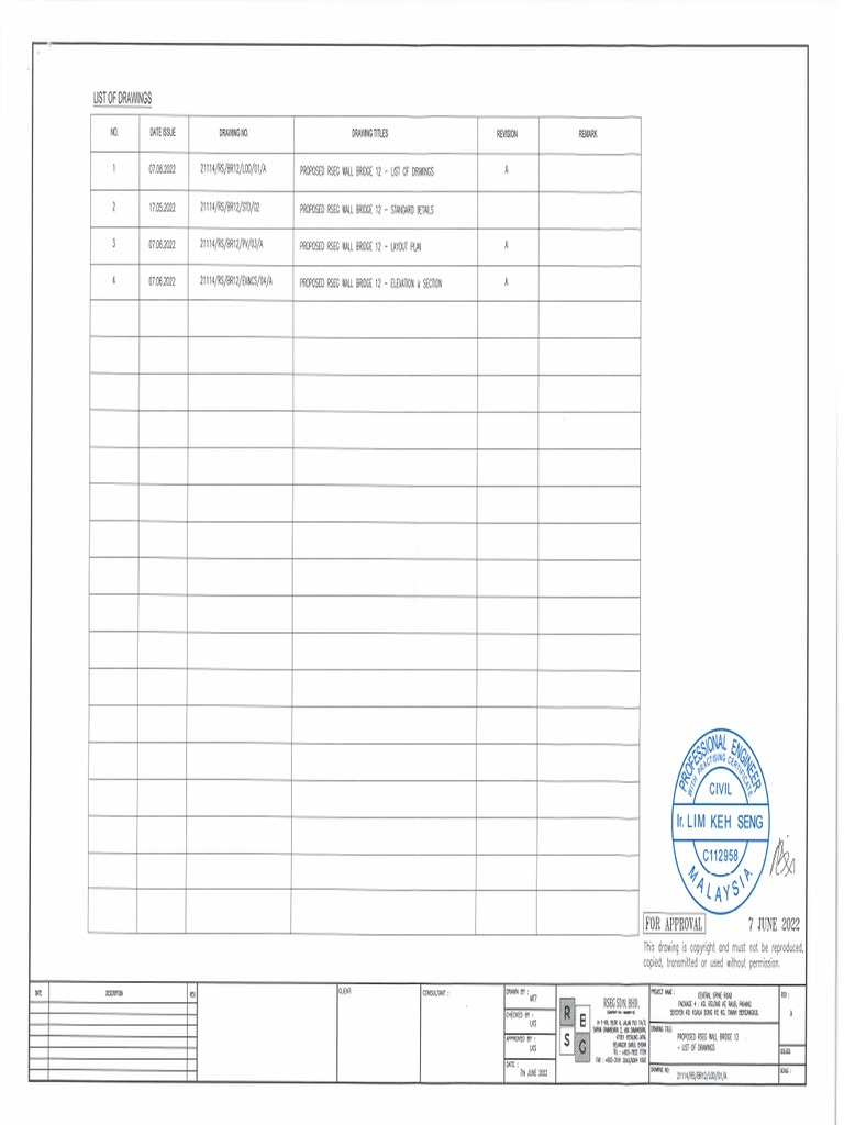 Shop Drawing Rseg Wall | PDF