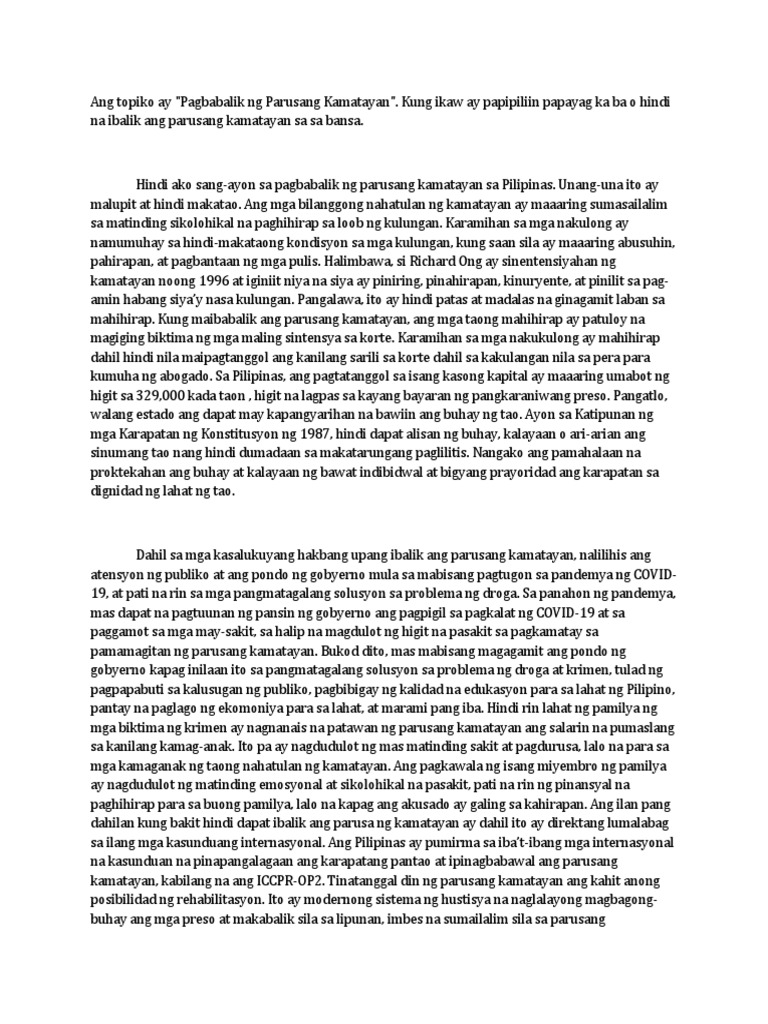 MAPANGHIKAYAT NA PAGSULAT - Billao - Jocelyn | PDF