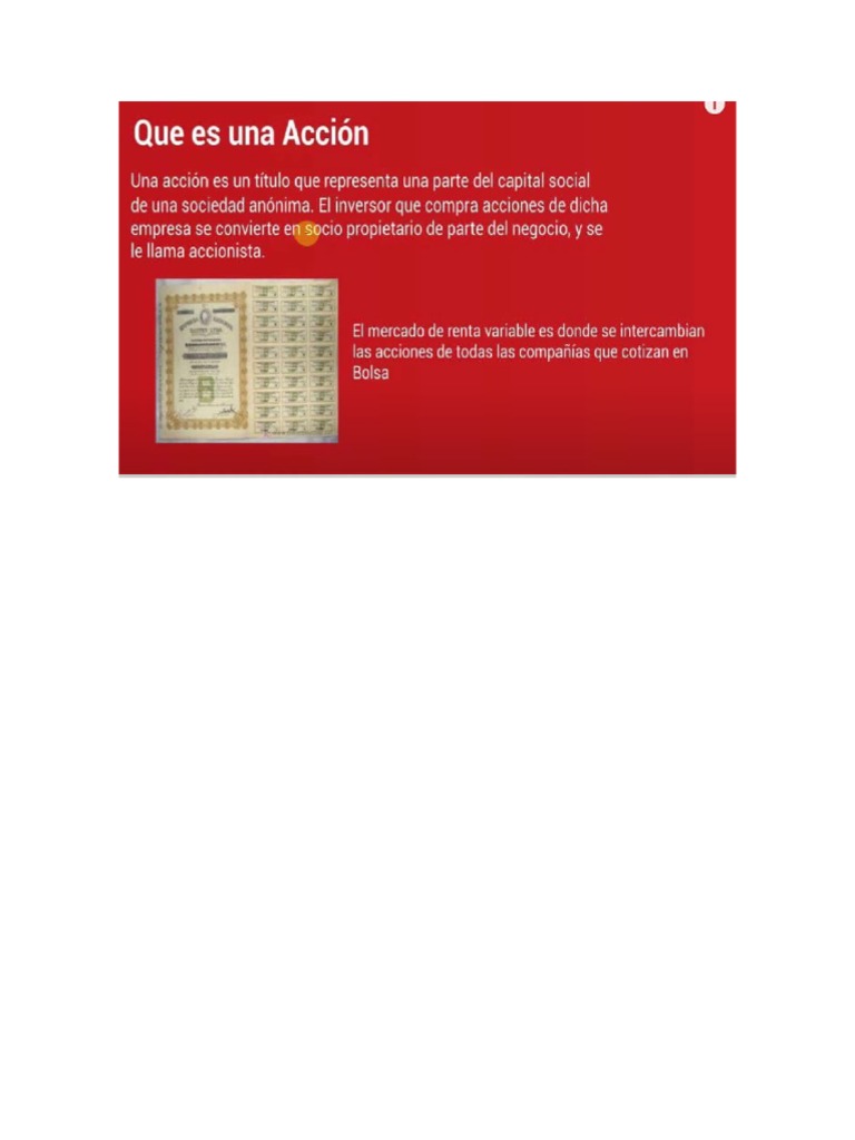 Que Es Una Accion | PDF