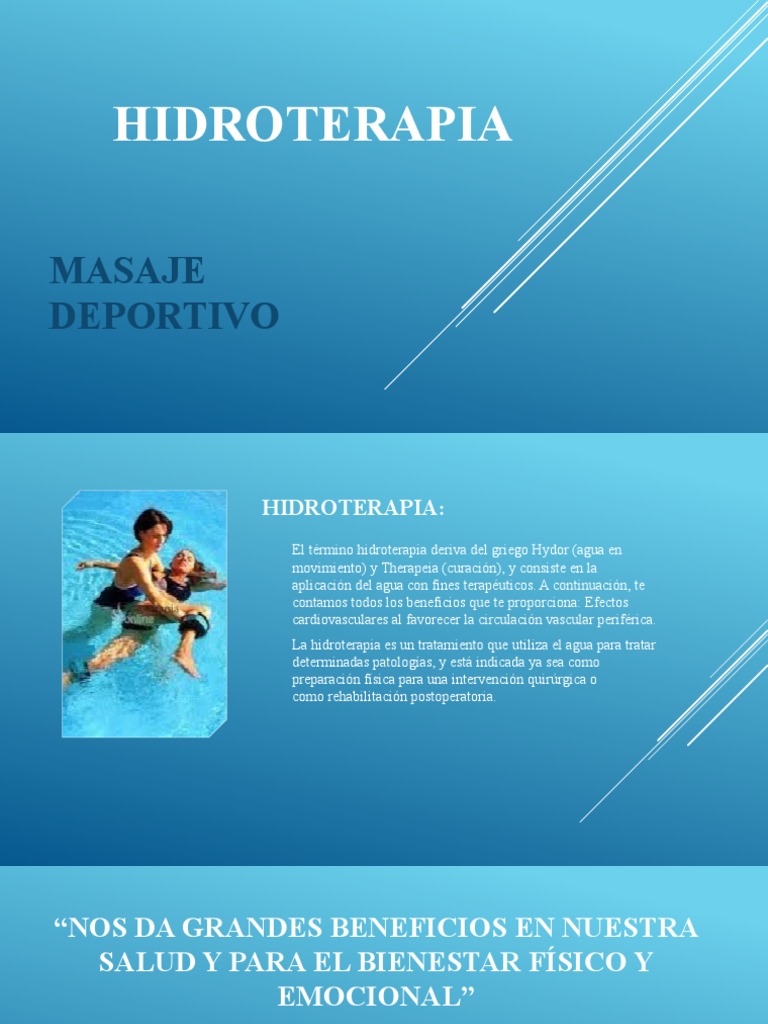 Trabajo Practico - HIDROTERAPIA | PDF | Agua | Ciencias de la Salud