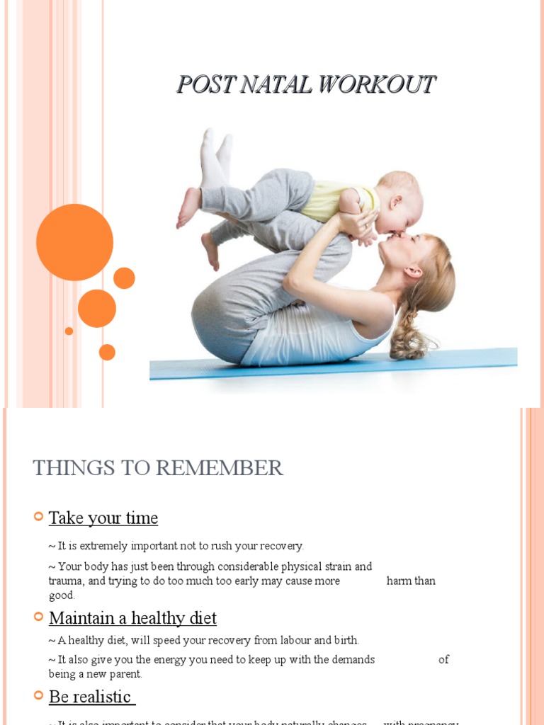 Postnatal Workout Guide for New Moms | PDF | Strength Training | Human ...