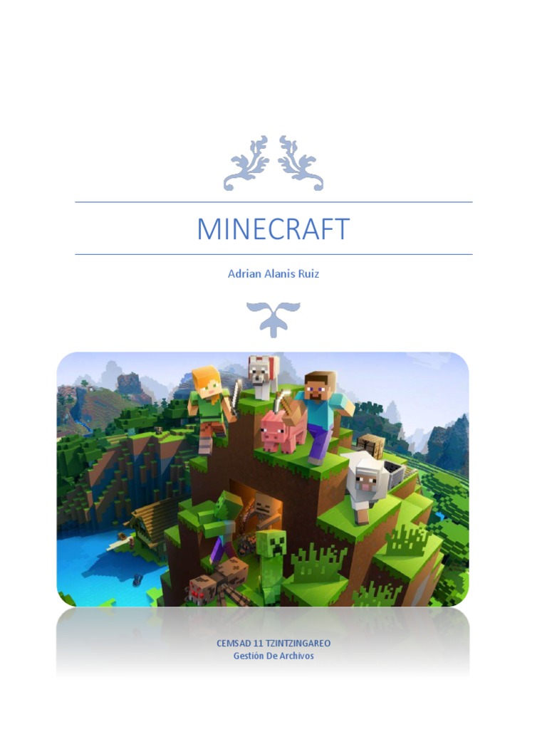 Adrian Alanis Ruiz-Minecraft | PDF | Minecraft | Videojuegos