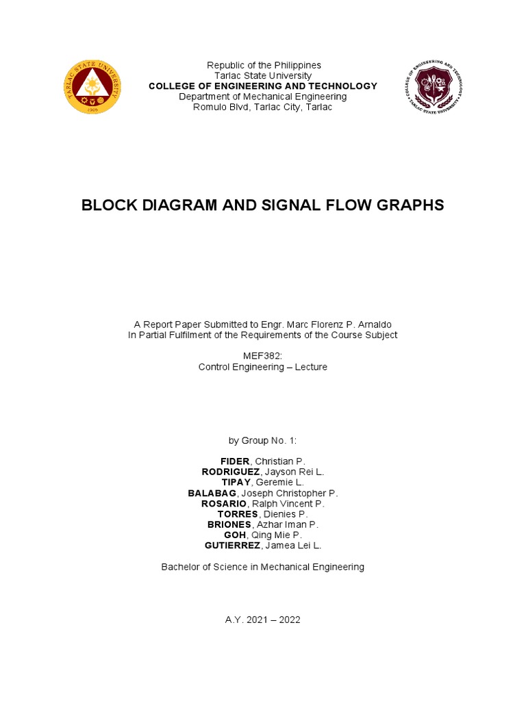 BlockDiagram and Signal Flow Graphs | PDF | Computer Engineering ...