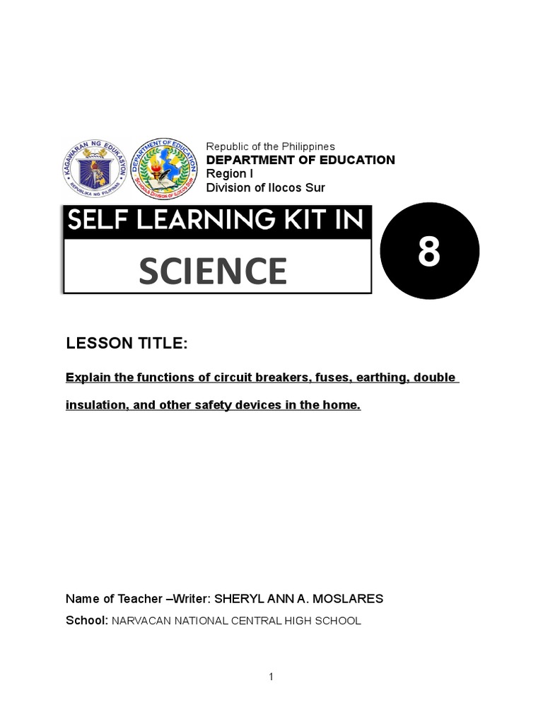 Science: Lesson Title | PDF | Insulator (Electricity) | Ac Power Plugs And Sockets