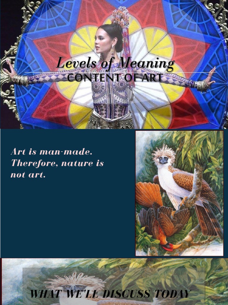 Content in Art (Levels of Meaning) | PDF | Philosophy | Teaching ...