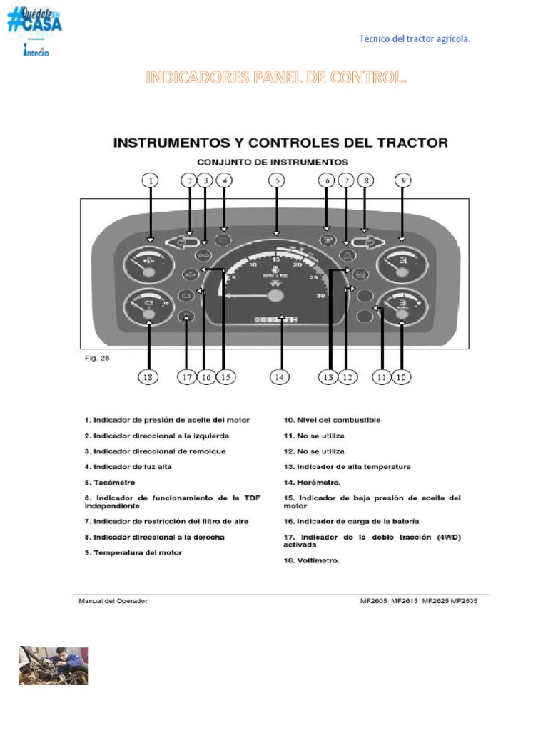 Imstumentos y Controles de Operación Del Tractor A | PDF