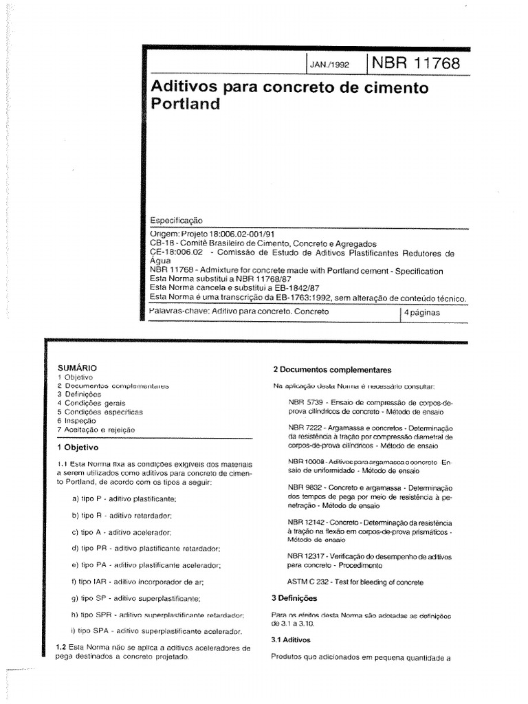 Abnt NBR 11768 1992 | PDF
