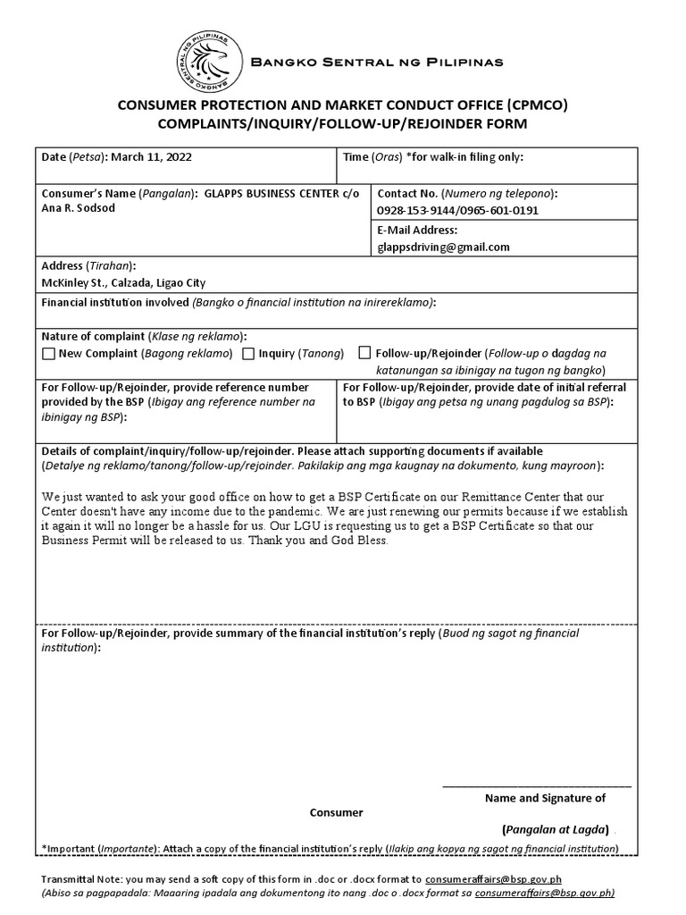 CIRForm | PDF | Information Privacy | Banks