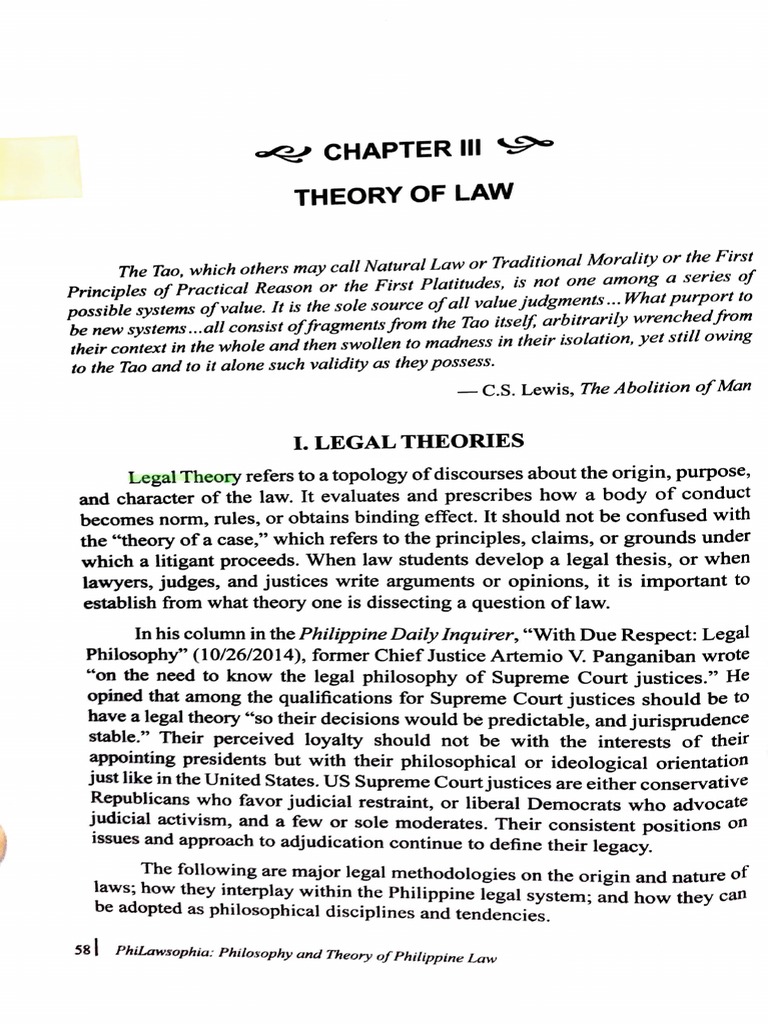 PhiLaw Chapter-3 1 | PDF | Natural Law | Jurisprudence