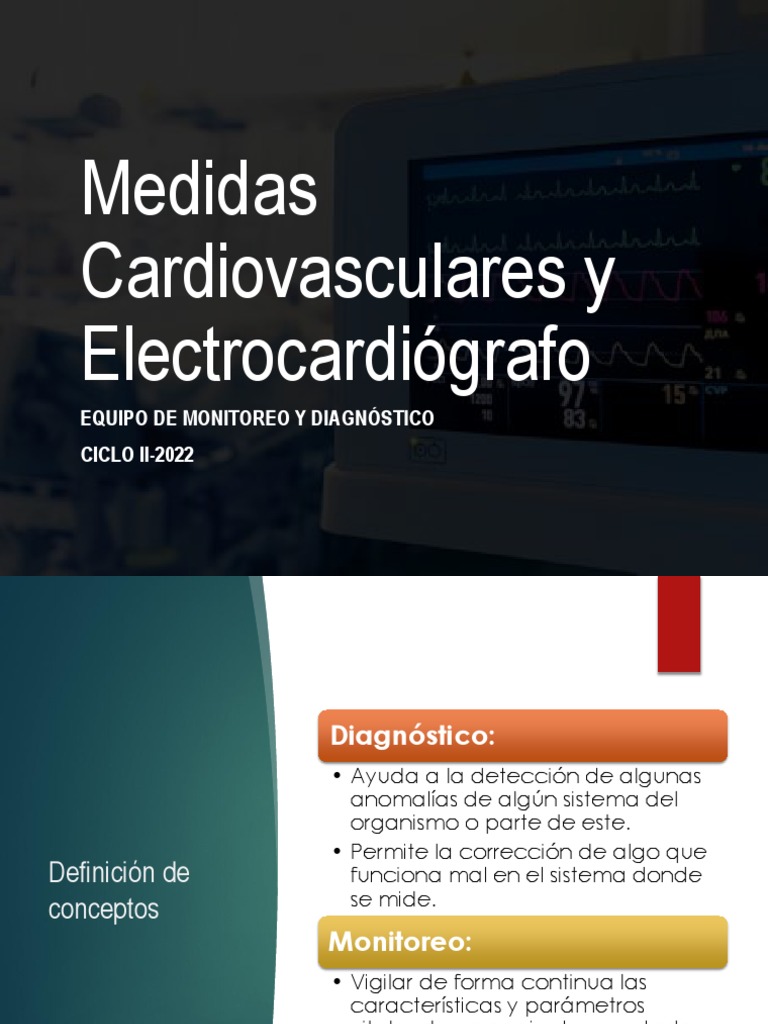 C1 - Medidas Cardiovasculares y Electrocardiógrafo | PDF | Electrocardiografia | Sistema ...