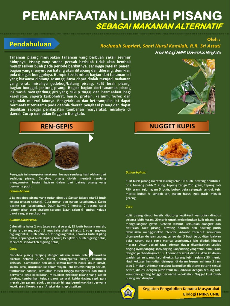 POSTER HKI Rendang Gedebog Pisang | PDF