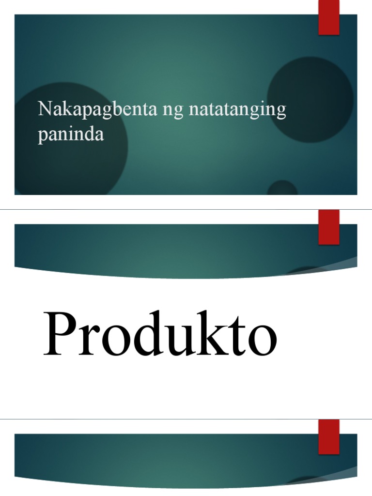 Nakapagbenta NG Natatanging Paninda | PDF