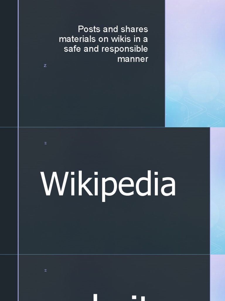 Posts and Shares Materials On Wikis in A | PDF