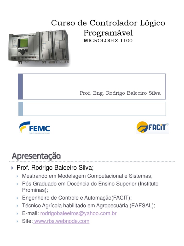 CLP Curso de RS Logix Rockwell | PDF | Controlador lógico programável ...