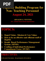 Vision-Mission-Core Values Deped | PDF | Cognition | Learning