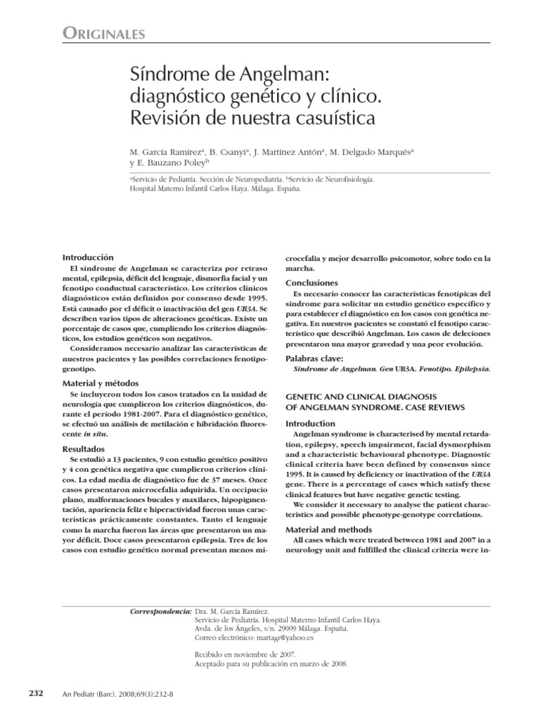 ANGELMAN | PDF | Epilepsia | Neurociencia