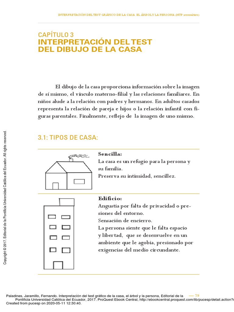 Capítulo 3 Interpretación Del Test Del Dibujo de La Casa | PDF ...