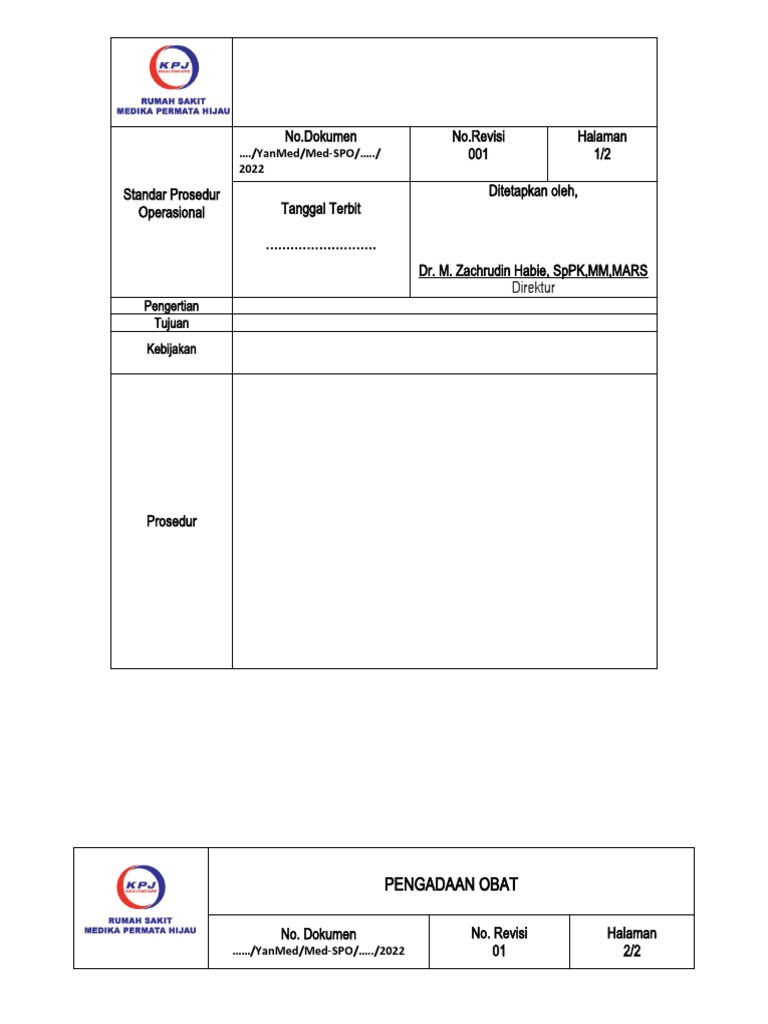 Prosedur Pengadaan Obat 2022 | PDF | Bisnis | Pengelolaan Keuangan & Uang