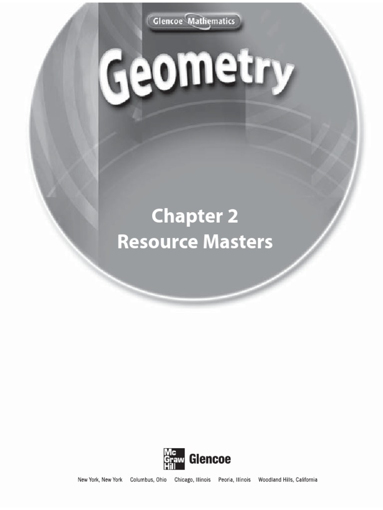 Glencoe Geo Chapter 2 Workbook | PDF | Educational Assessment | Conjecture