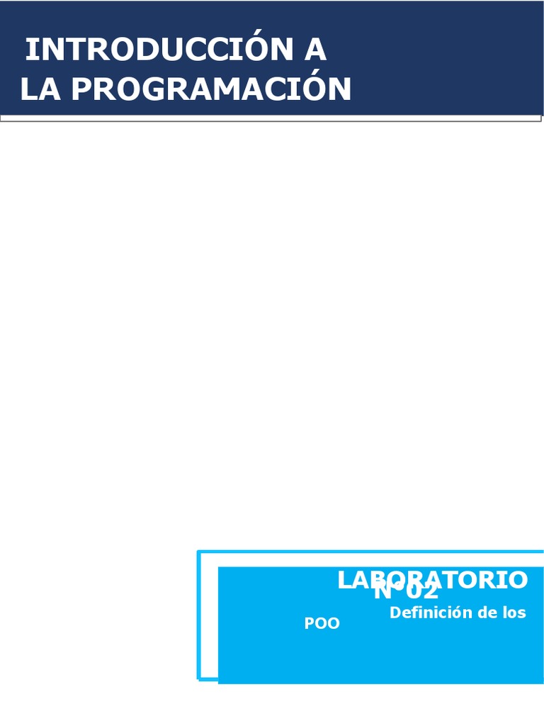 Terminado Laboratorio02 | PDF | Programación de computadoras | Laboratorios