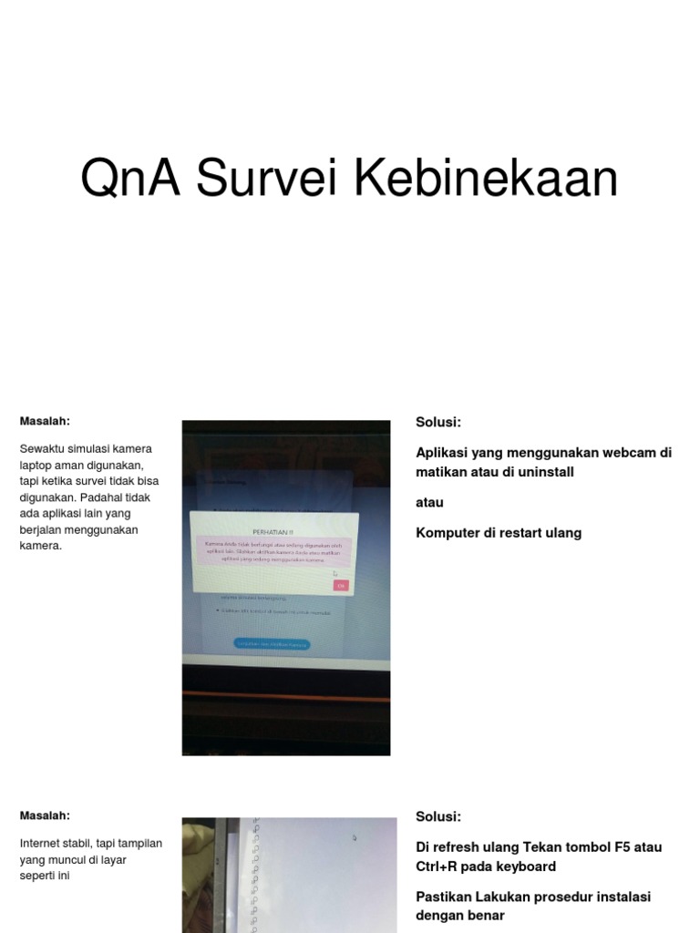 QnA Survei Kebinekaan IISMA 2022 | PDF