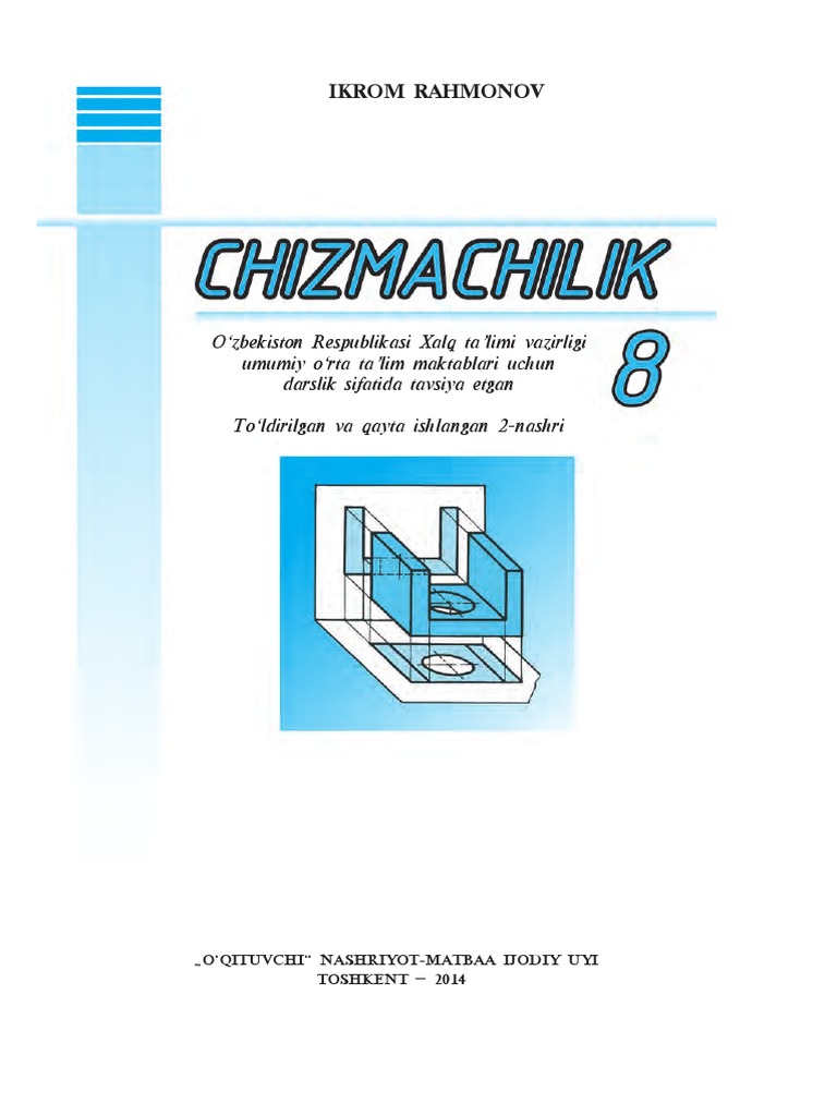 Chizmachilik. 8-Sinf (2014, I.Rahmonov) | PDF