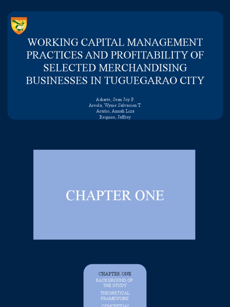 WCM Presentation | PDF | Working Capital | Statistics