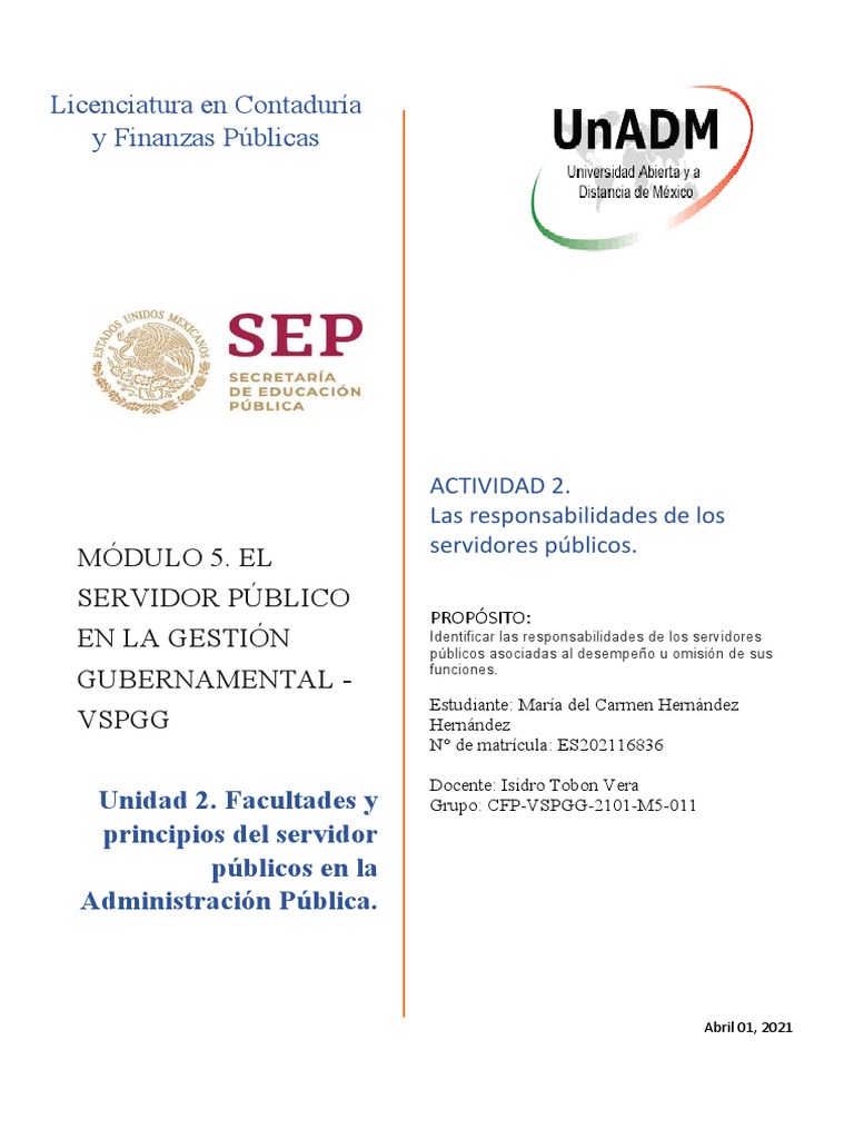 M5 - U2 - A2 - MA - Mapa Conceptual | PDF | Servicio Civil | Administración Pública