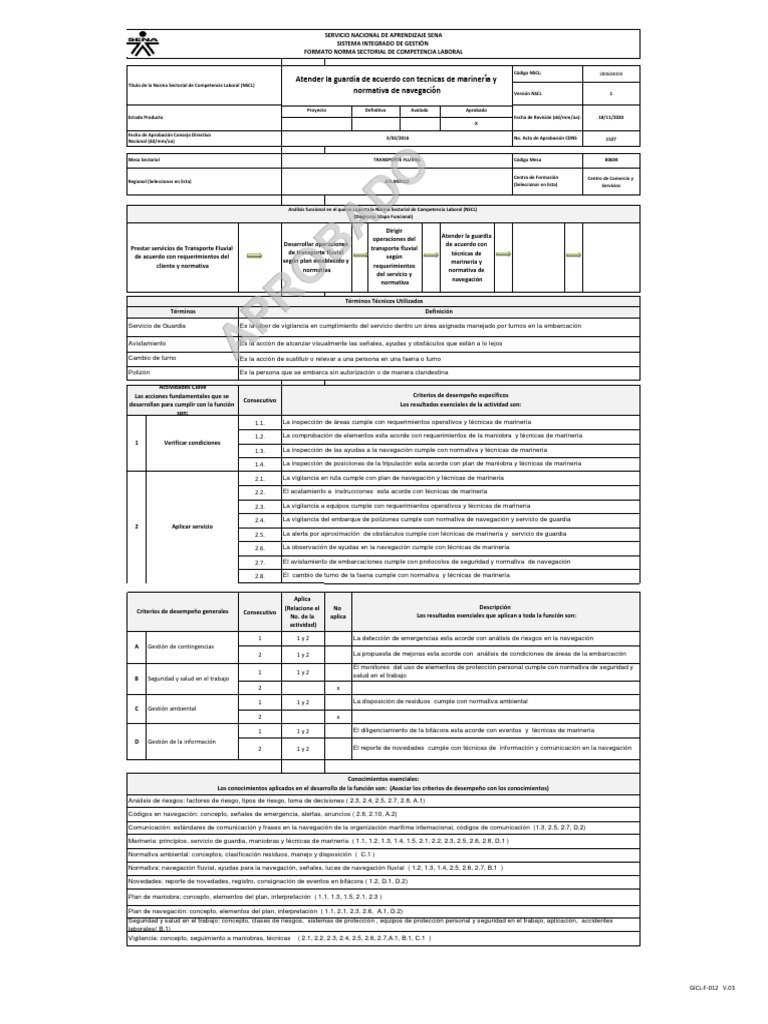 Atender La Guardia de Acuerdo Con Tecnicas de Marinería y Normativa de ...